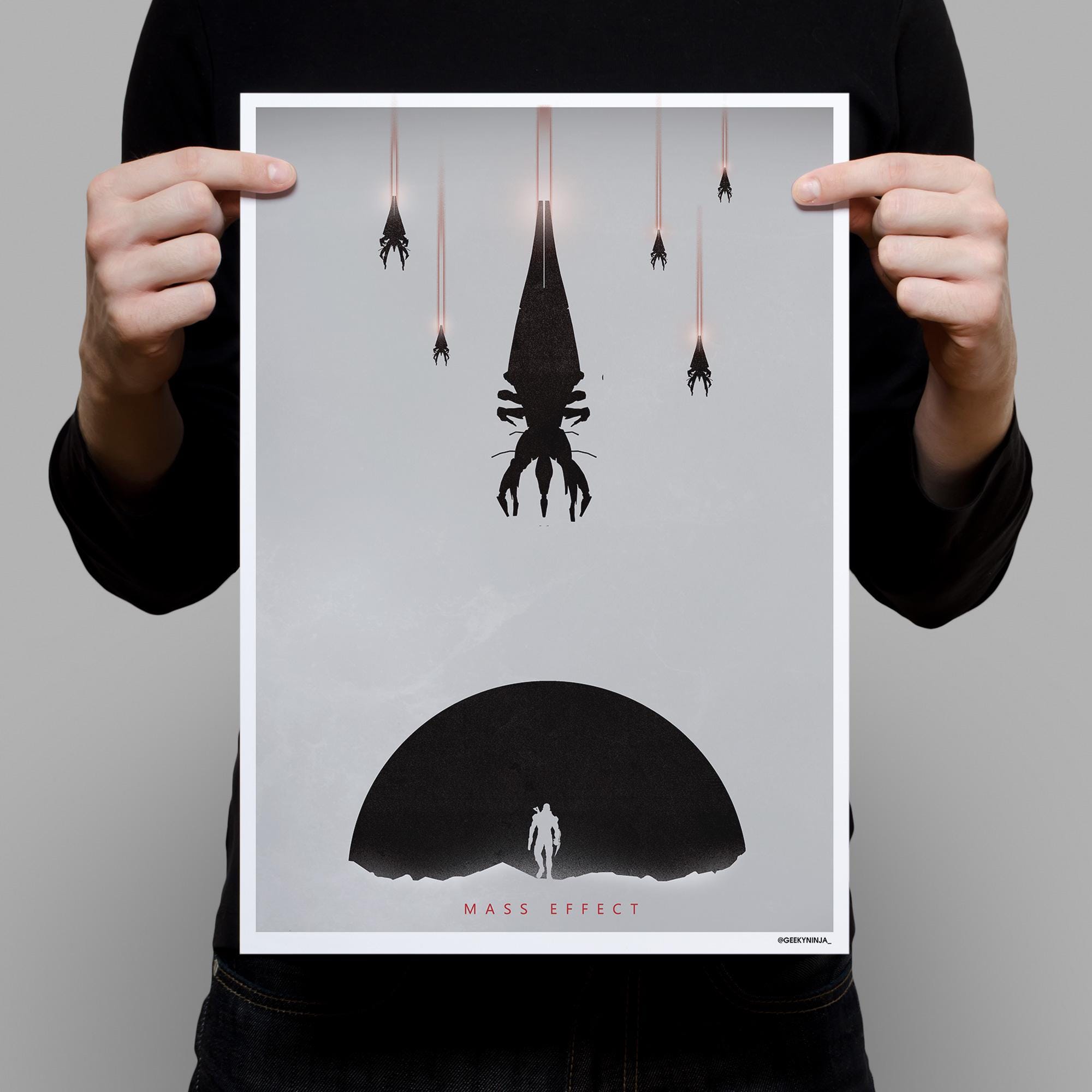 Mass Effect Art Print - Video Game Poster, Video Game Art, Prints ...