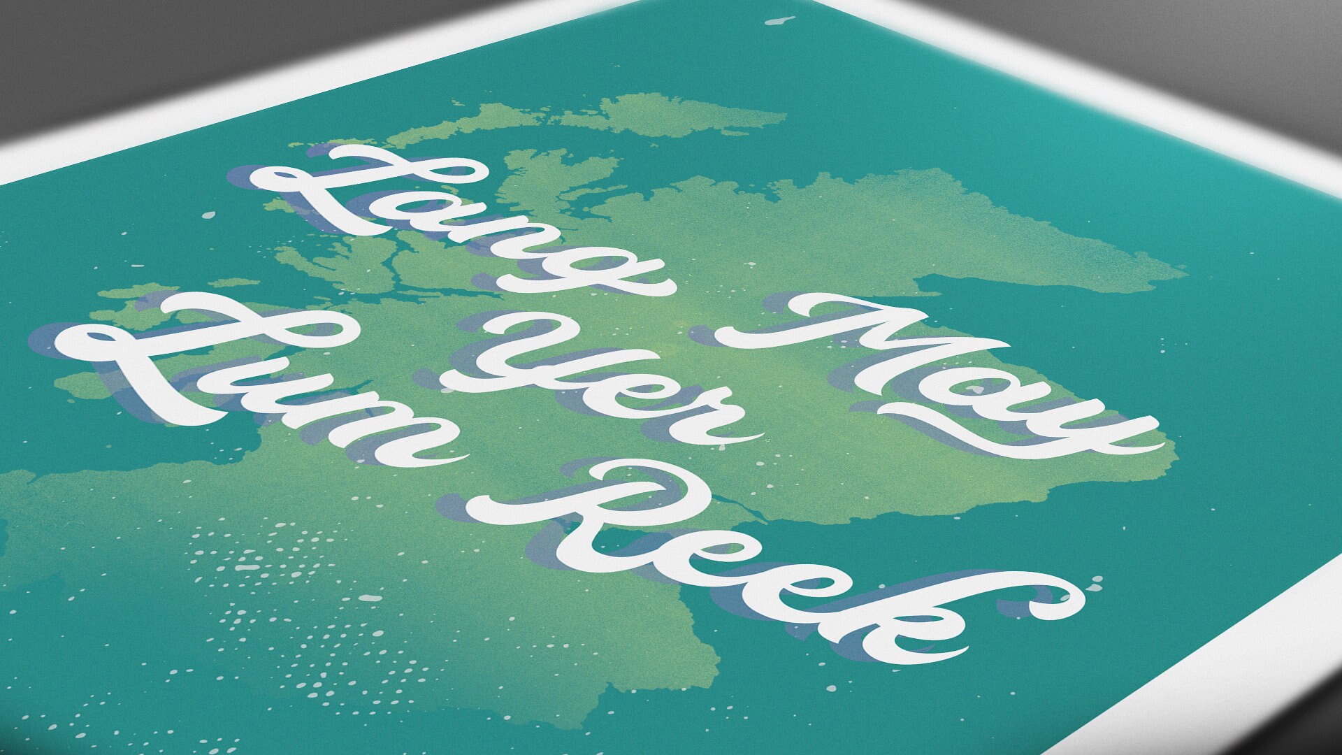 Lang May Yer Lum Reek Colourful Print Scottish Typography | Etsy UK