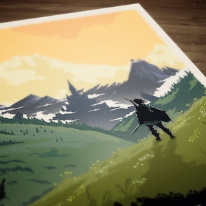 JAPANESE VARIANT Hyrule Travel Poster Vintage Travel Poster Art Legend ...