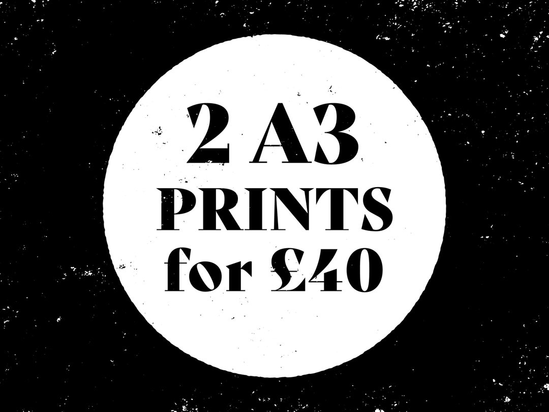 POSTER BUNDLE - 2 A3 Prints Bundle - Wall Art Print Set - Set of 2 ...