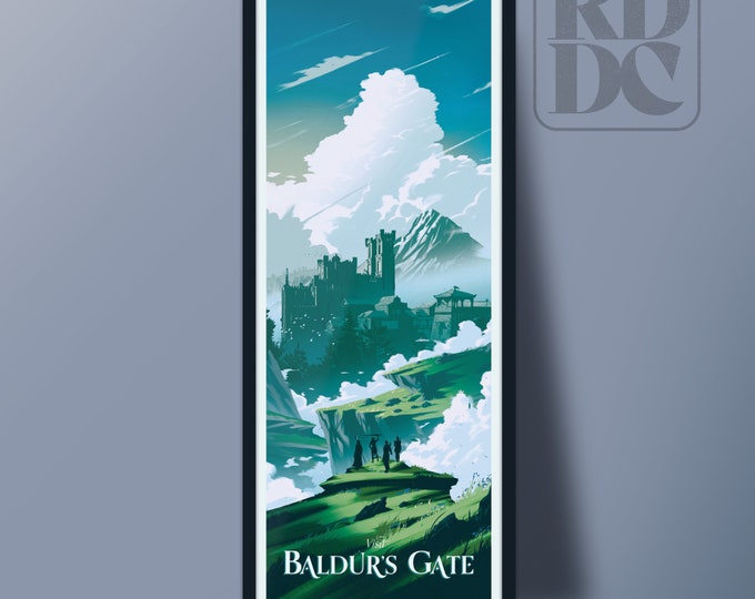 Baldur's Gate Minimalist Graphic Pennant, Baldur's Gate 3 Poster ...