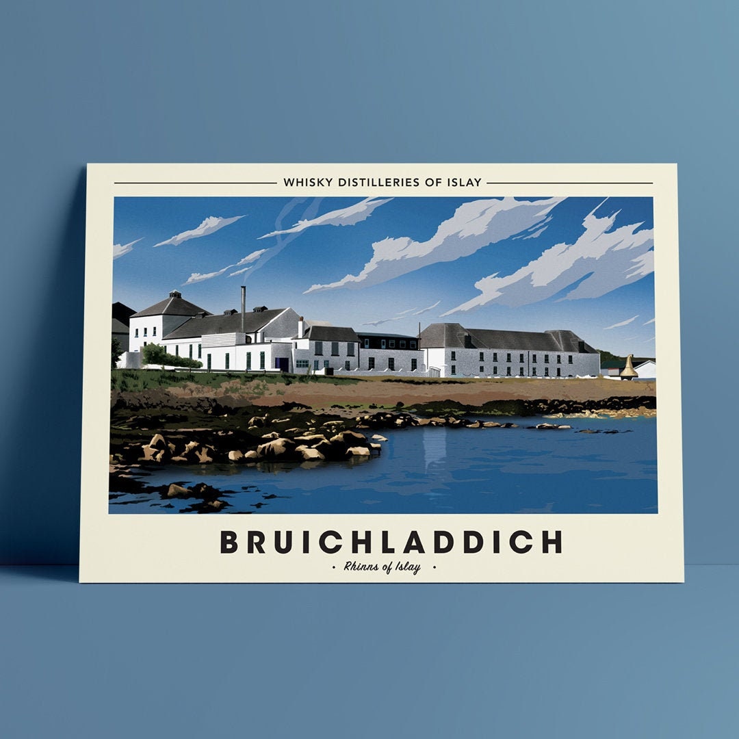 Vintage Travel Poster Art Whisky Distillery Print Scotland - Etsy UK