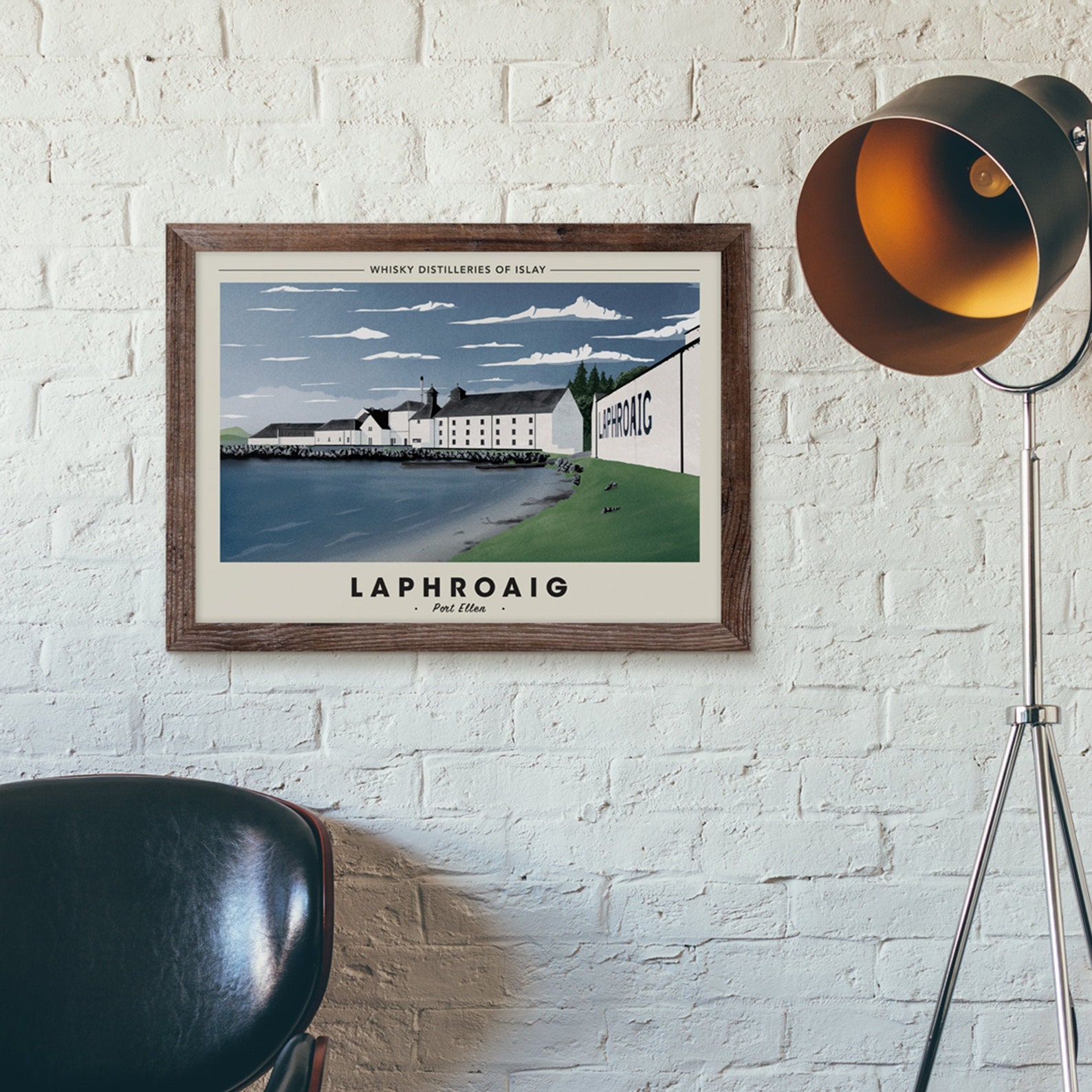 Vintage Travel Poster Art Whisky Distillery Print Scotland - Etsy