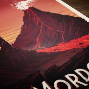 Multibuy Offer - Lord of the Rings Poster Set - Vintage Travel Poster ...