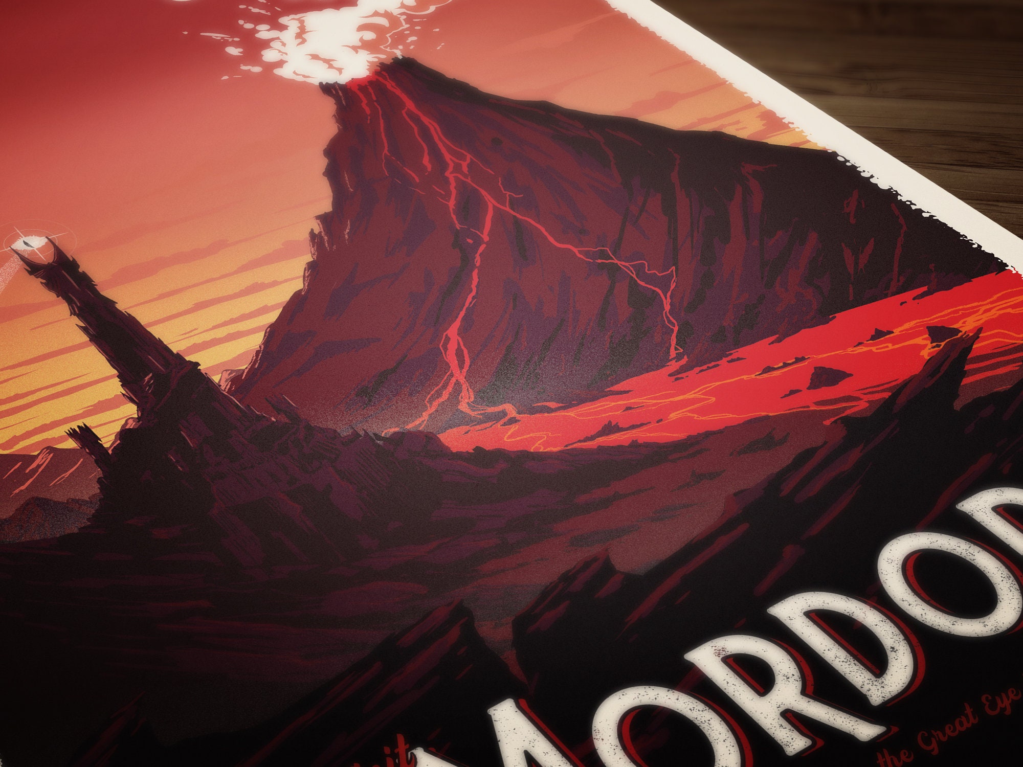 Multibuy Offer - Lord of the Rings Poster Set - Vintage Travel Poster ...