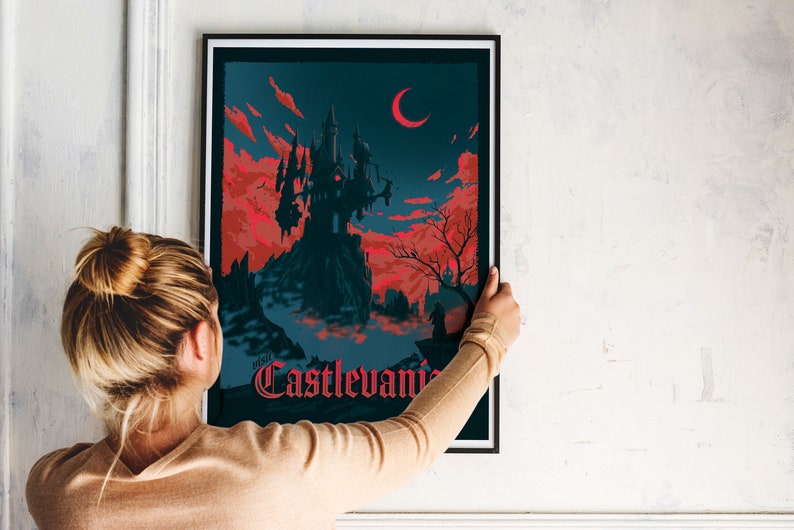 Castlevania Travel Poster - Vintage Travel Poster Art - Castlevania ...