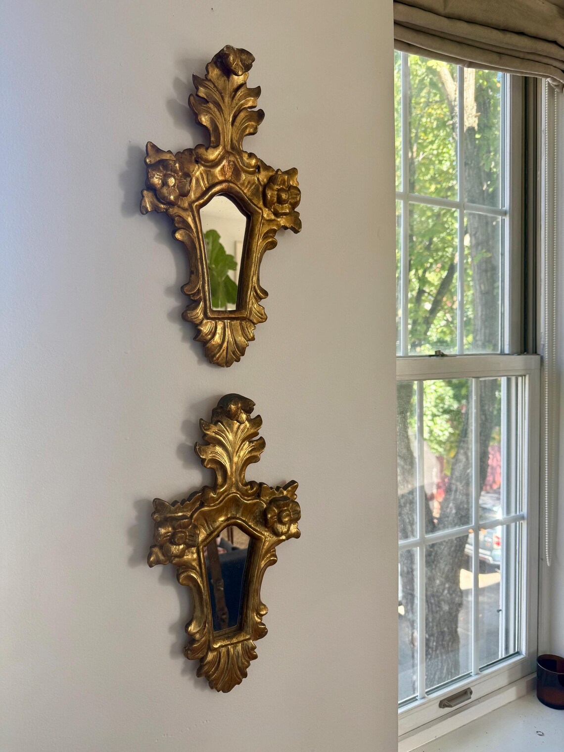 Spanish Colonial - Colombian Cornucopia Baroque Twin Mirrors - Etsy