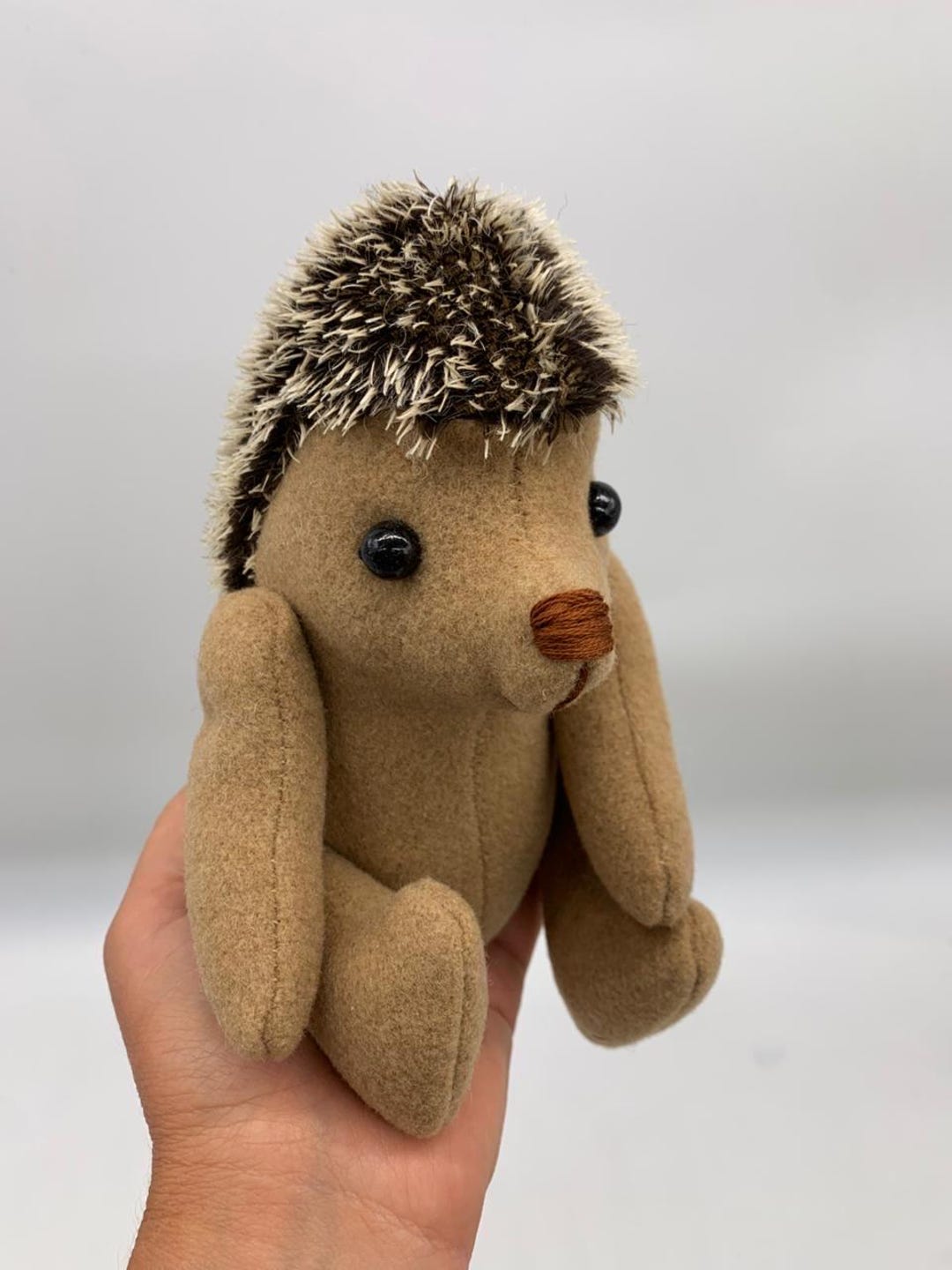 Hedgehog Toy: Posable Limbs, Faux Fur Needles - Etsy