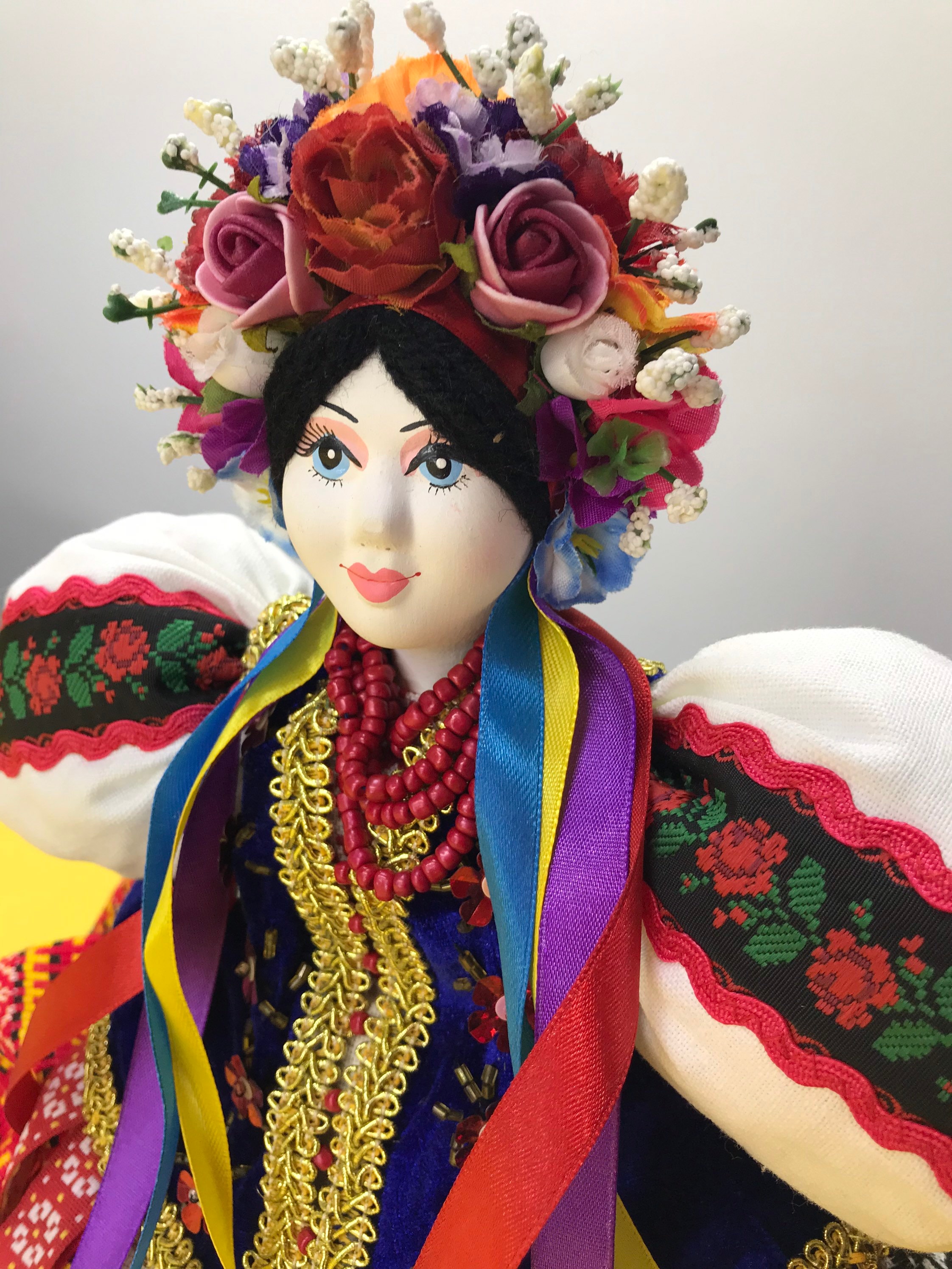 Handmade Ukrainian Ceramic Doll Teapot Cozy | Beaded Folk Art Tea ...