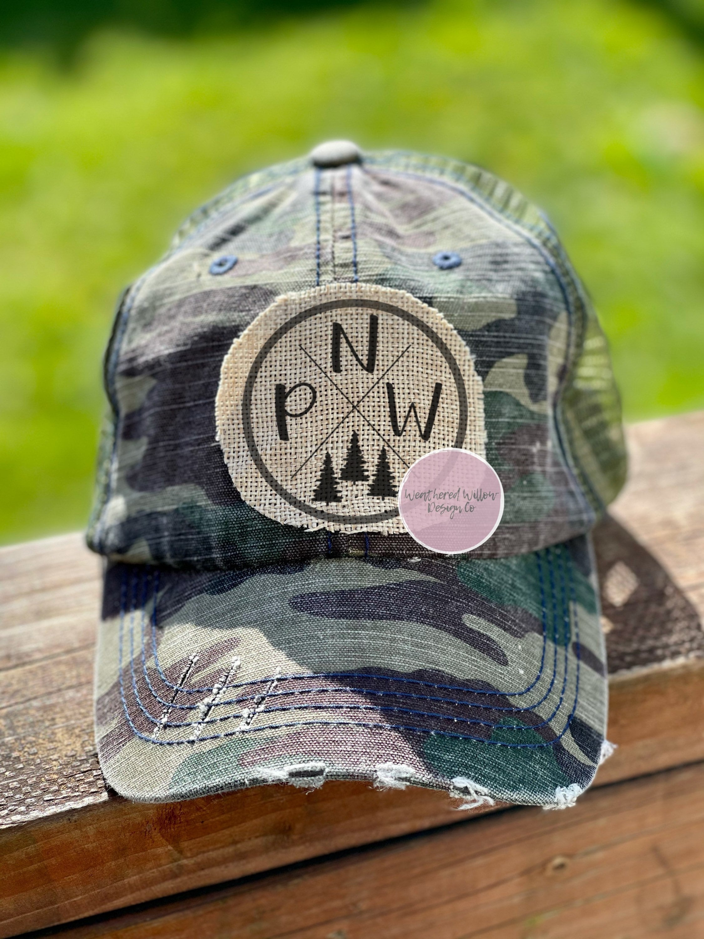 PNW Pacific Northwest Womens Trucker Hat Camo leopard | Etsy