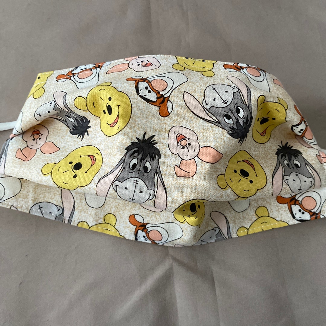 Winnie the Pooh Face Cover With Adjustable Elastic Ear Loop - Etsy