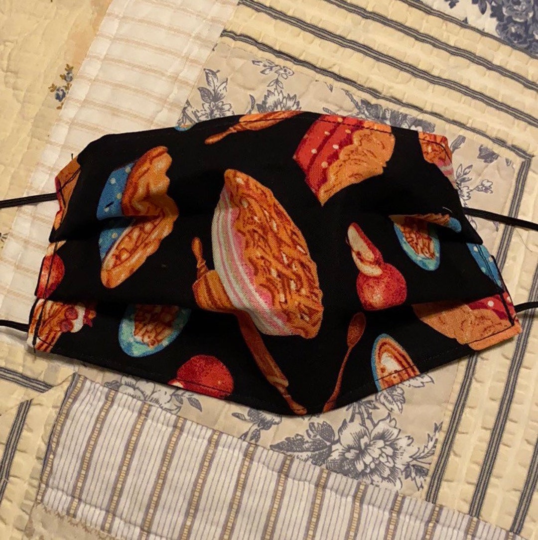 Cakes and Pies Face Cover With Adjustable Elastic Ear Loop - Etsy