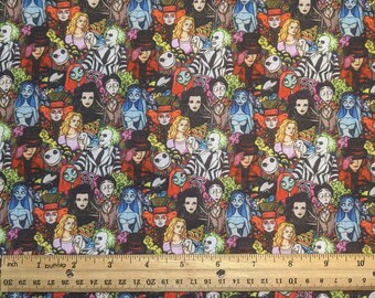 Tim Burton Fabric | Etsy