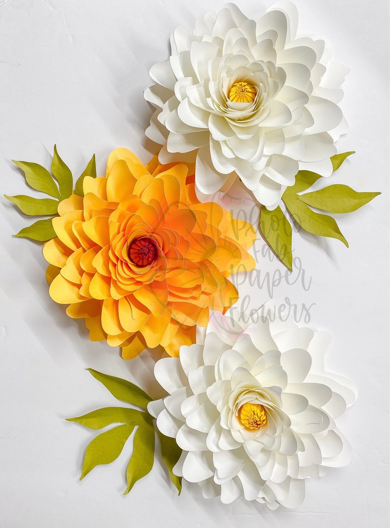 Template 7 Mini Paper Flower Digital File PNG SVG DXF - Etsy
