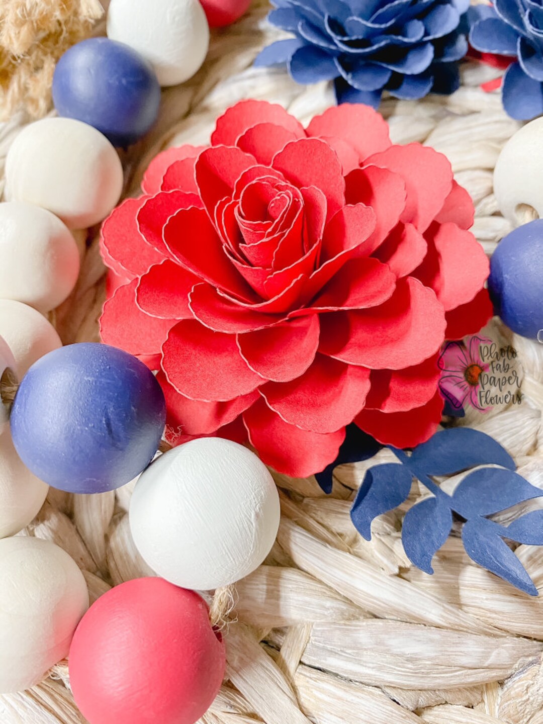 Template 6 Mini Paper Flower Digital File | PNG | SVG | DXF | Pdf ...