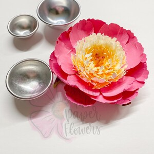 Set of 3 Metal Half Sphere Molds | Paper Flower Shaping Tool | Paper ...