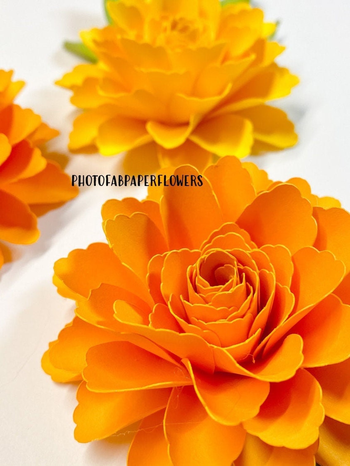 Template 2 Mini Paper Flower Digital File PNG SVG PDF - Etsy