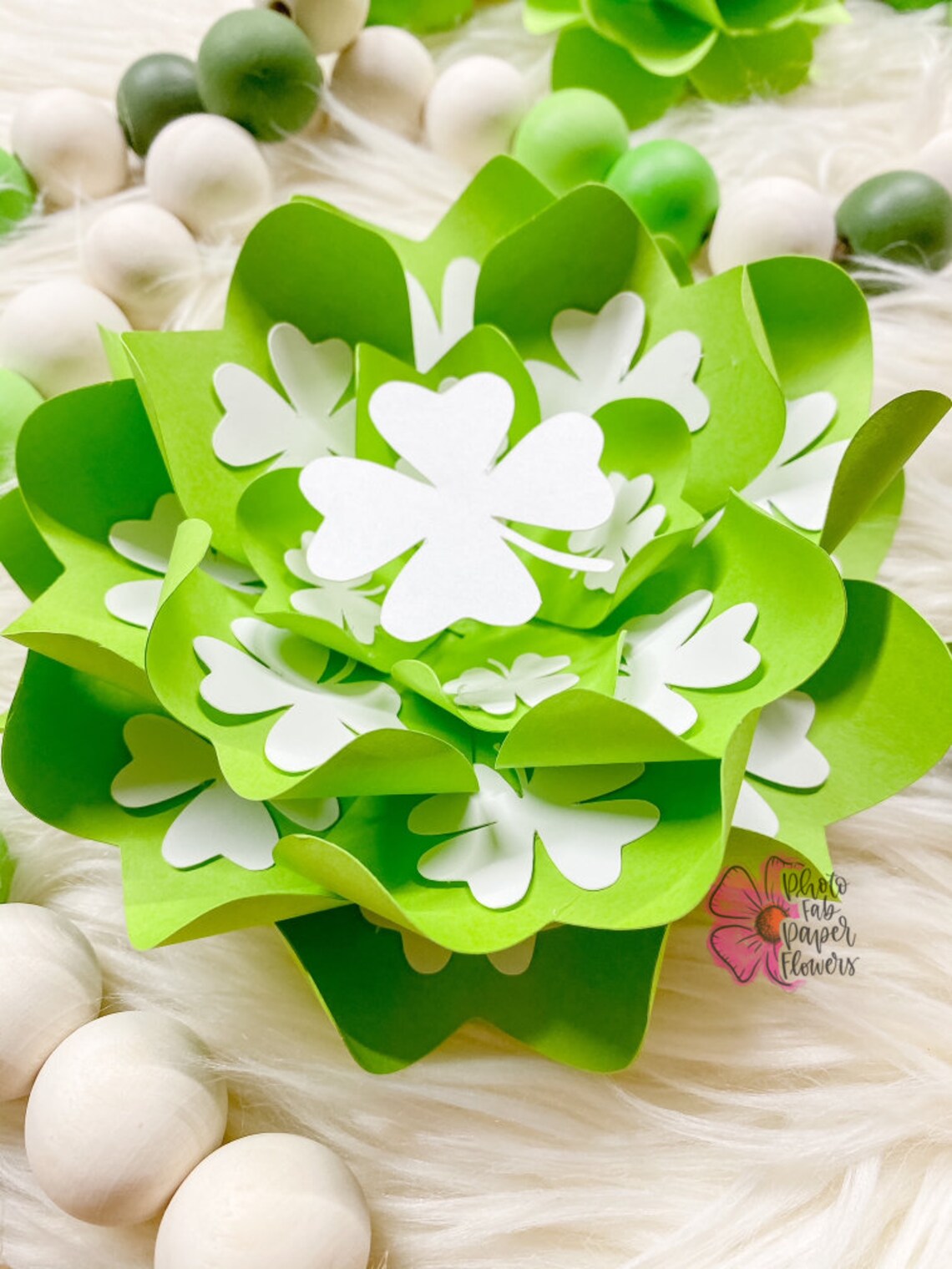 Clover Mini Paper Flower Digital File PNG/SVG/PDF Paper | Etsy