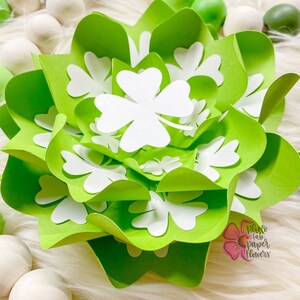 Clover Mini Paper Flower Digital File | PNG/SVG/PDF | Paper Flower ...