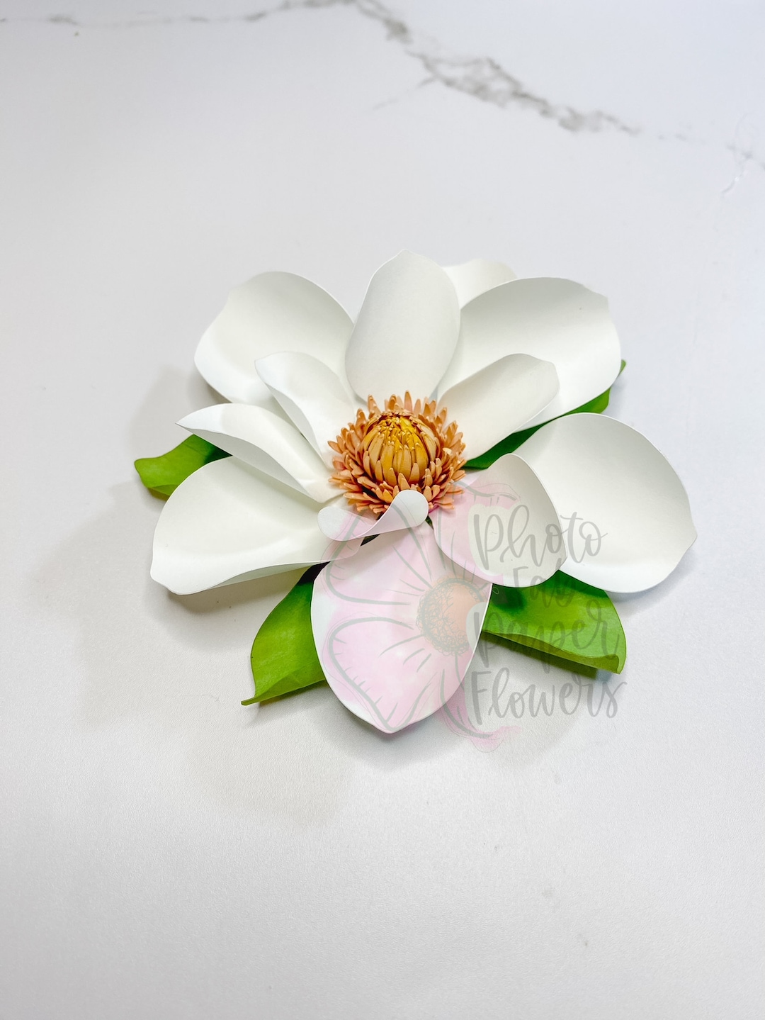 Magnolia Mini Paper Flower Digital File | PNG | SVG | Paper Flower ...