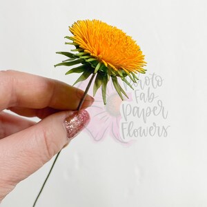 Dandelion Mini Paper Flower Bundle Digital File | PNG | SVG | Paper ...