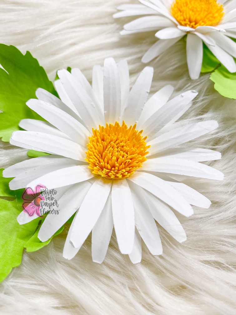 Daisy Mini Paper Flower Digital File | PNG | SVG | PDF |dxf | Paper ...