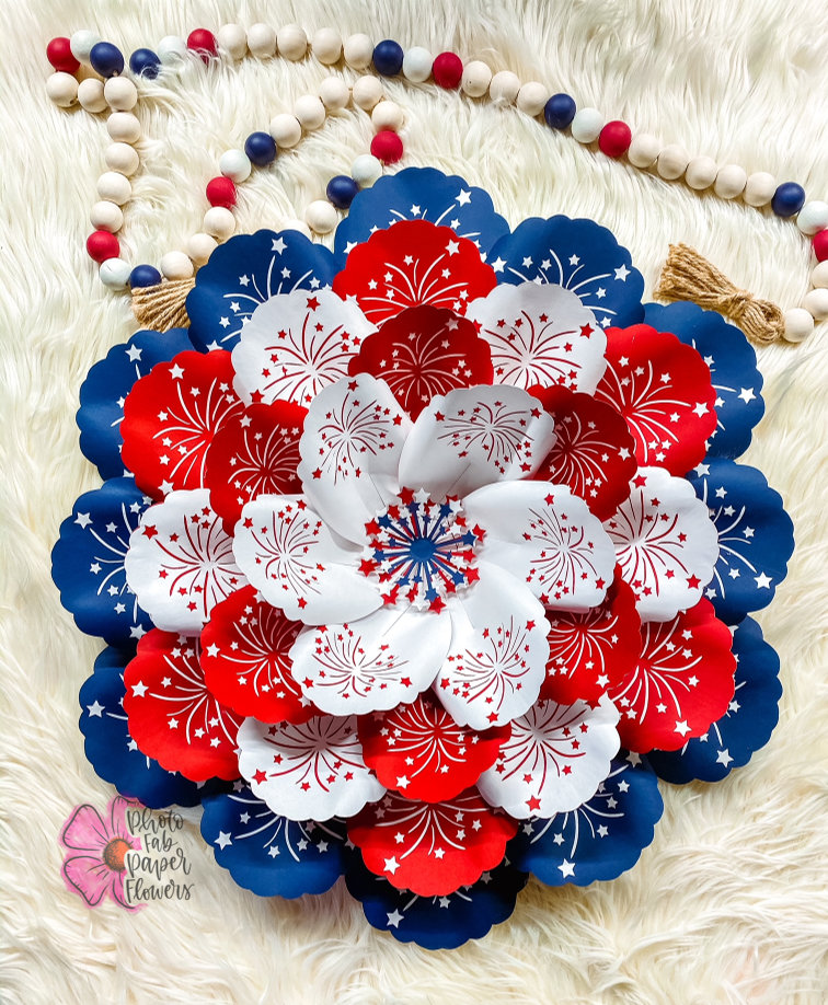 Fireworks Paper Flower Template Digital File SVG/PNG/DXF | Etsy