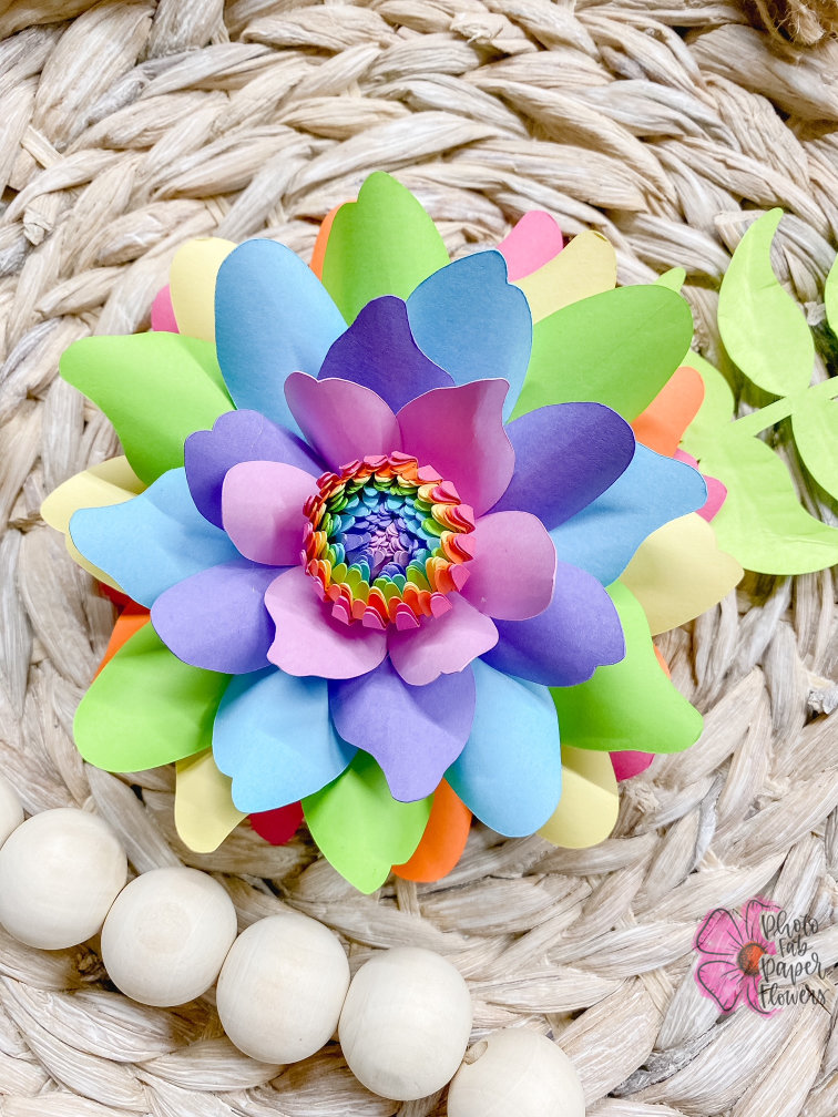 Template 7 Mini Paper Flower Digital File PNG SVG DXF | Etsy