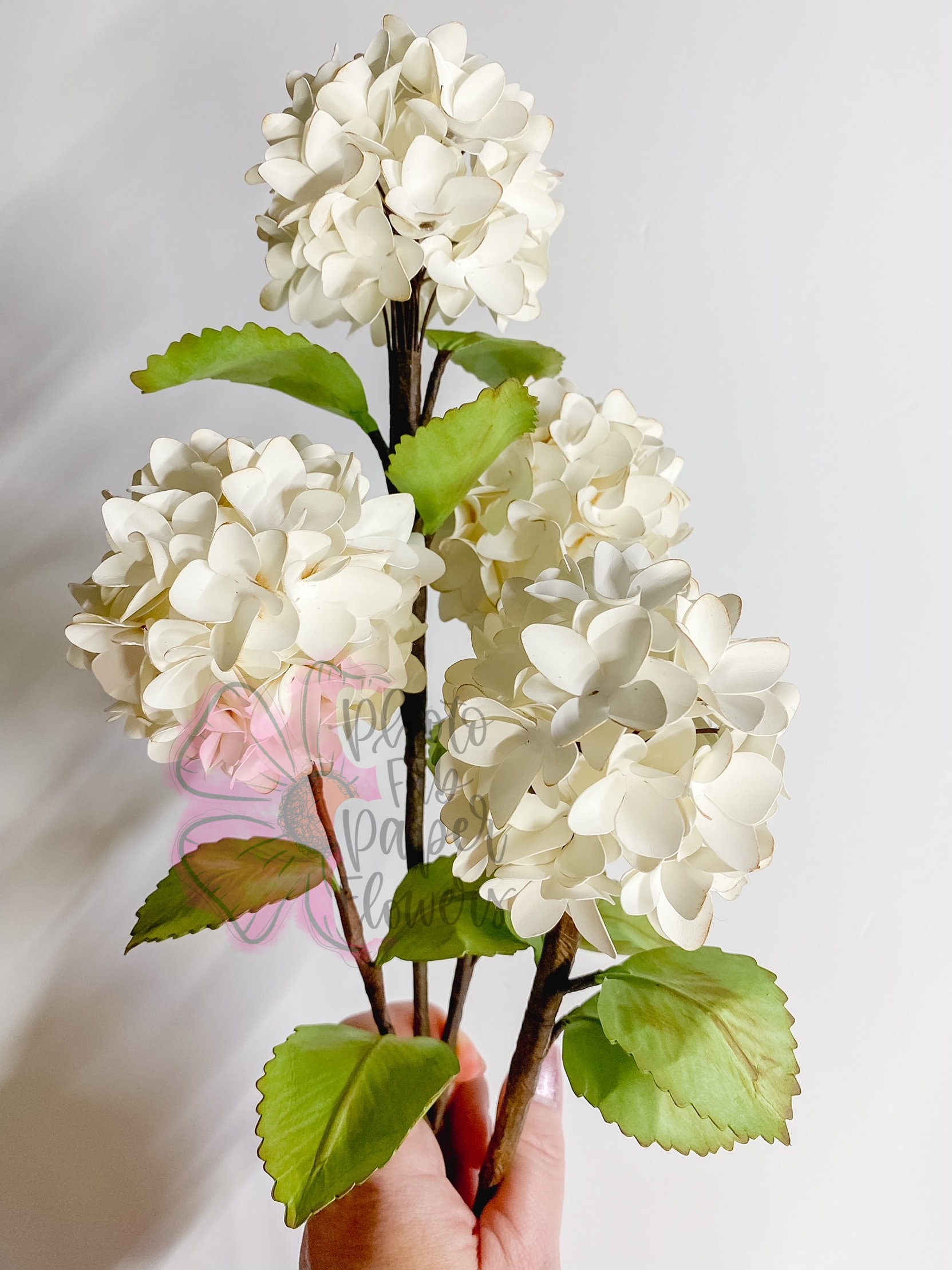 Hydrangea Mini Paper Flower Digital File | PNG | SVG | Paper Flower ...