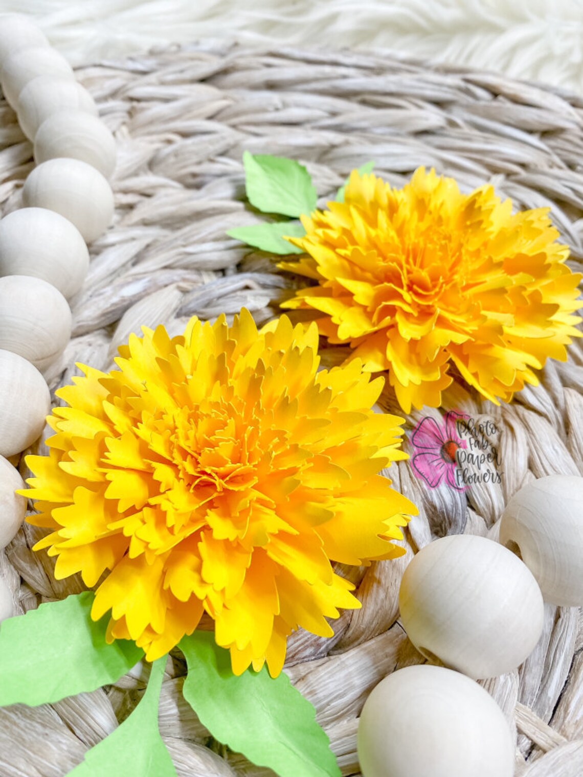 Template 9 Mini Paper Flower Digital File PNG SVG DXF | Etsy