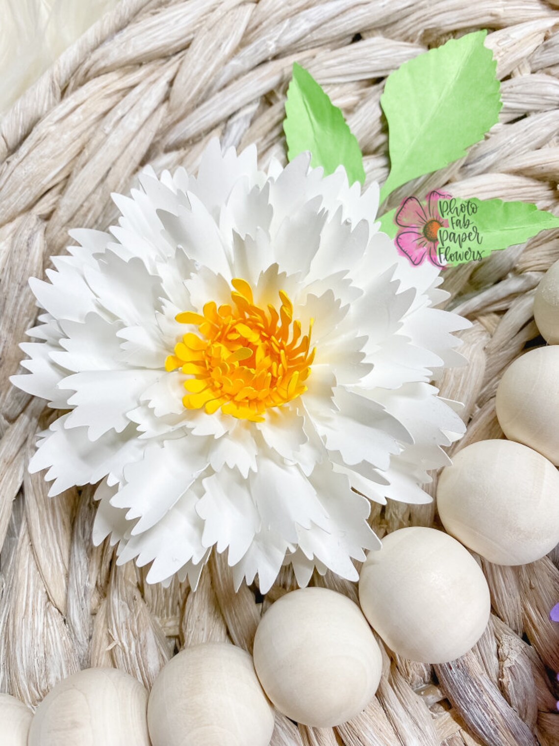 Template 9 Mini Paper Flower Digital File PNG SVG DXF | Etsy