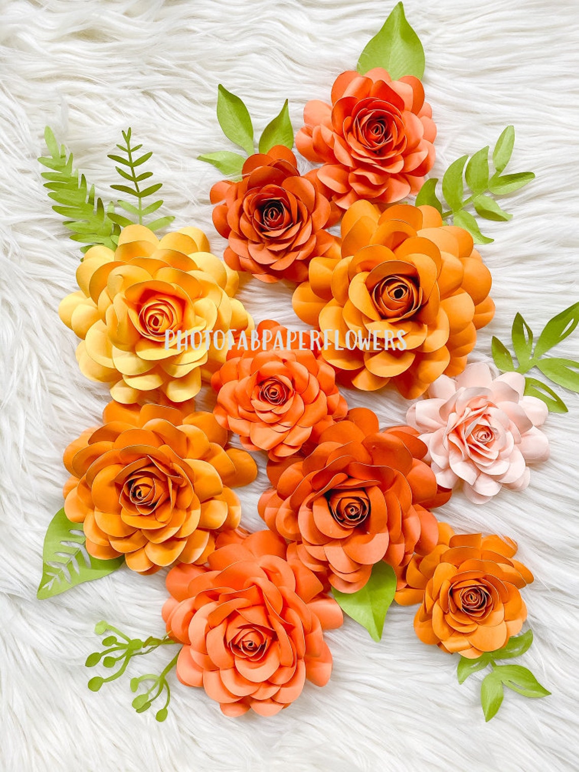 Template 3 Mini Paper Flower Digital File | PNG SVG Pdf DXF | Paper ...