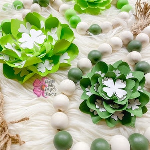 Clover Mini Paper Flower Digital File | PNG/SVG/PDF | Paper Flower ...