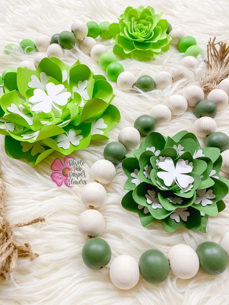 Clover Mini Paper Flower Digital File PNG/SVG/PDF Paper | Etsy