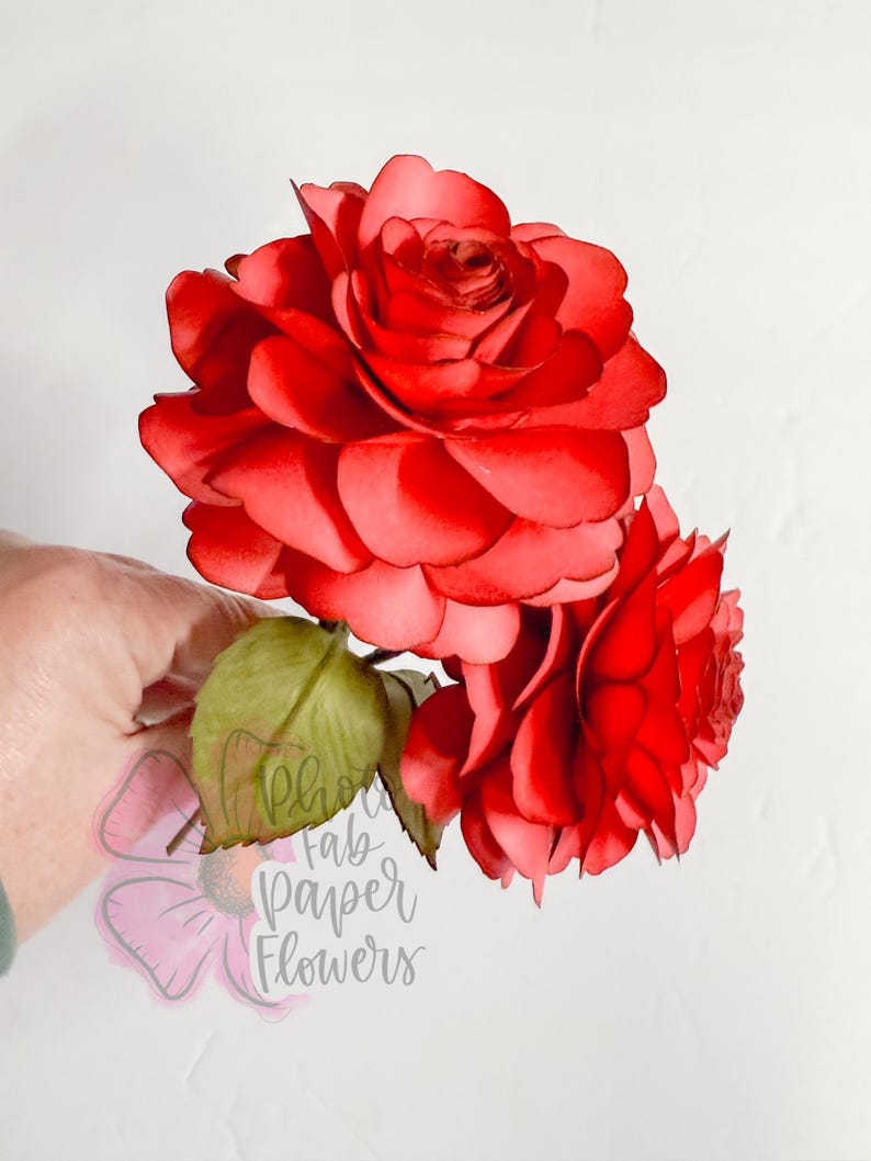 Rose Mini Flower Digital File | PNG | SVG | Paper Flower Tutorial ...