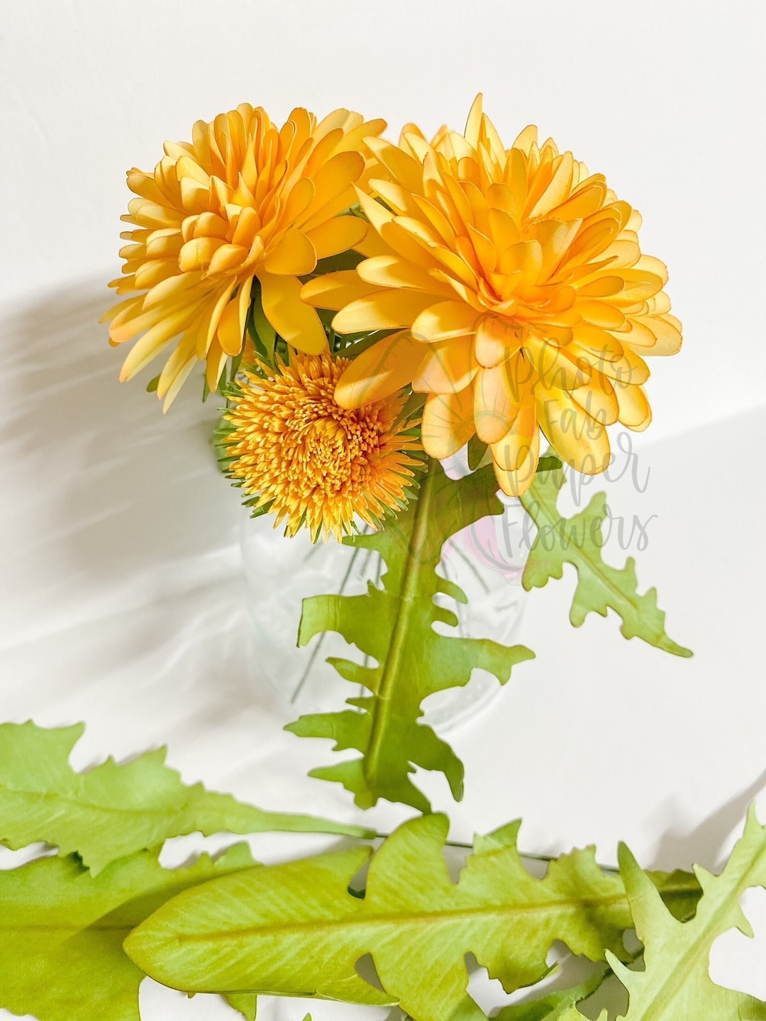 Dandelion Mini Paper Flower Bundle Digital File | PNG | SVG | Paper ...