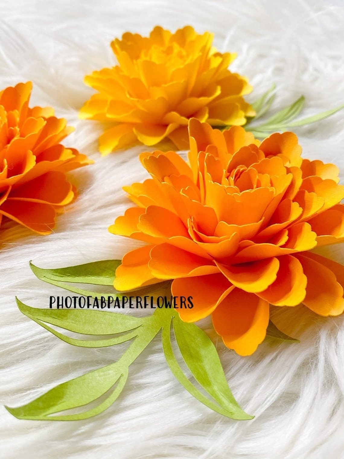 Template 2 Mini Paper Flower Digital File PNG SVG PDF - Etsy