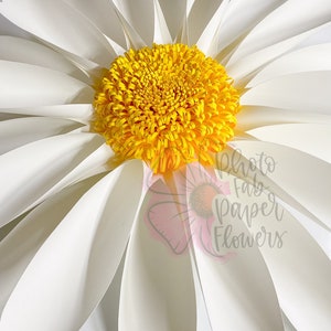 Large Daisy Paper Flower Template Digital File | SVG/PNG/PDF | Paper ...