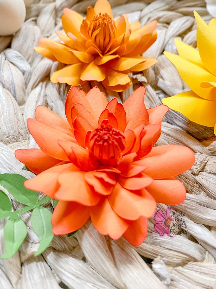 Template 7 Mini Paper Flower Digital File PNG SVG DXF | Etsy