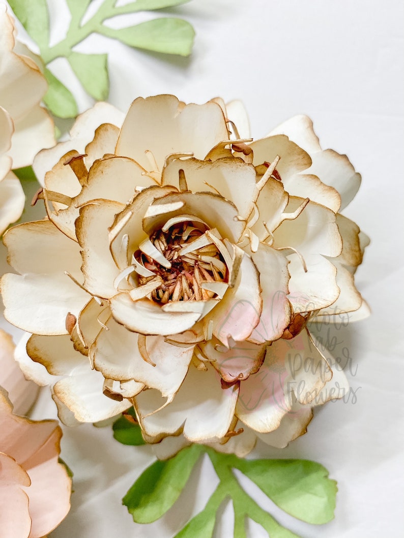 Template 13 Mini Paper Flower Digital File | PNG | SVG | Paper Flower ...