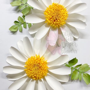 Large Daisy Paper Flower Template Digital File | SVG/PNG/PDF | Paper ...