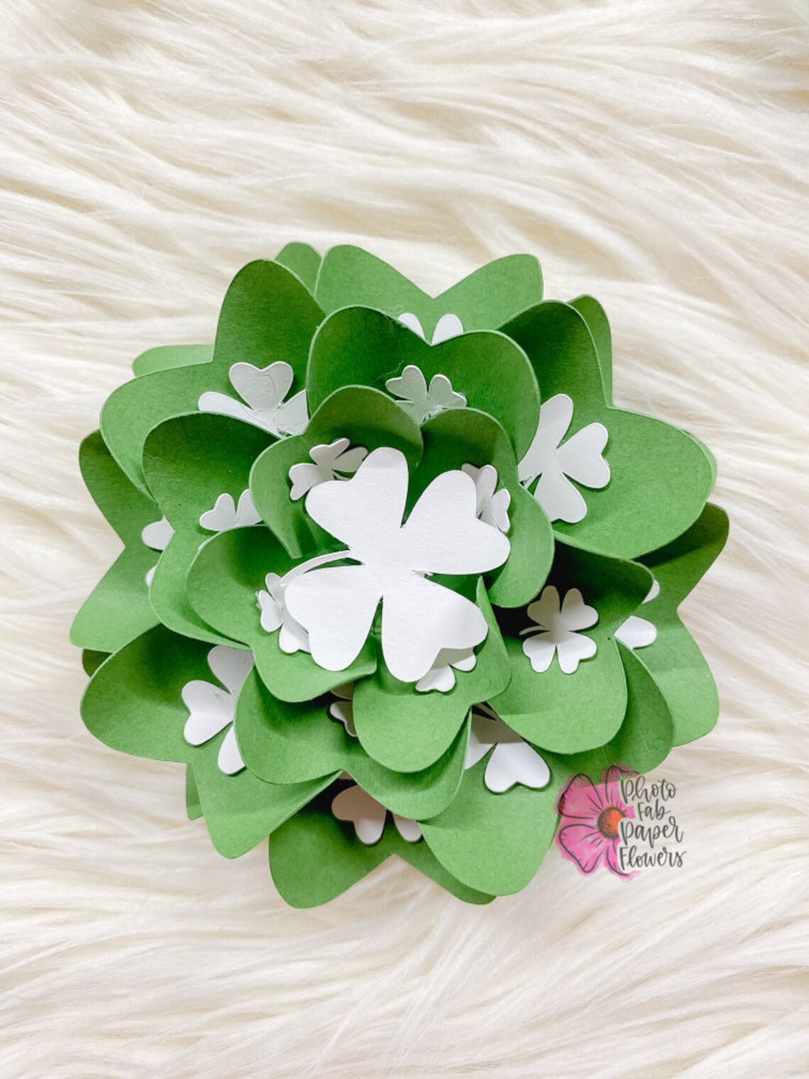 Clover Mini Paper Flower Digital File PNG/SVG/PDF Paper | Etsy