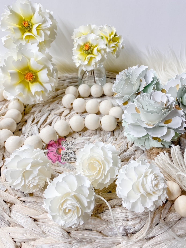 Lilah Mini Paper Flower Digital File PNG SVG PDF dxf | Etsy