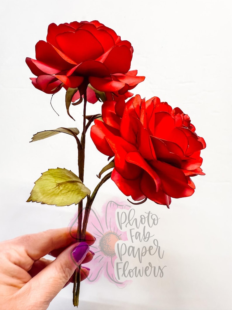 Rose Mini Flower Digital File | PNG | SVG | Paper Flower Tutorial ...