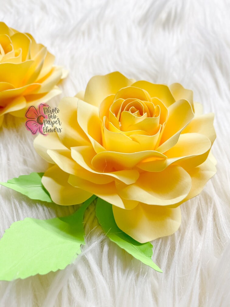 Elizabeth Mini Paper Flower Digital File PNG SVG PDF | Etsy