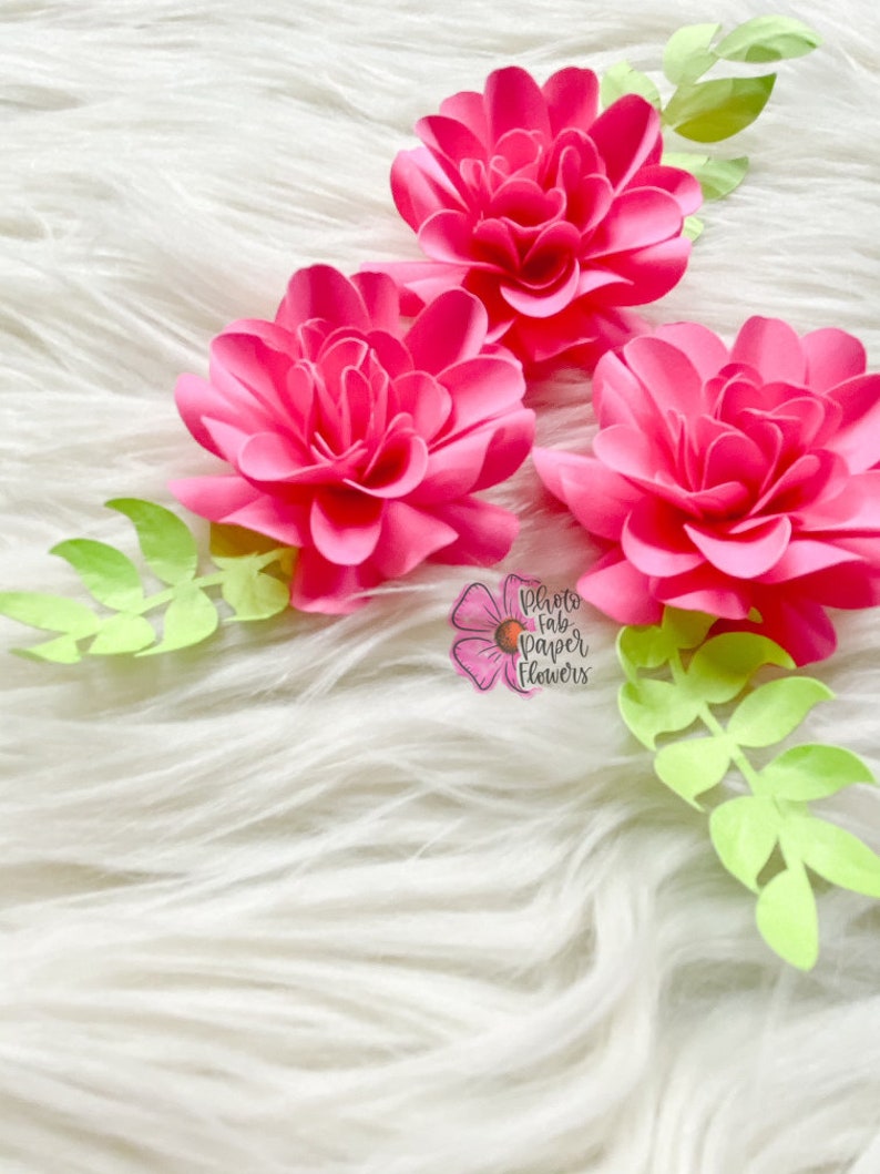Template 1 Mini Paper Flower Digital File PDF/PNG/SVG - Etsy
