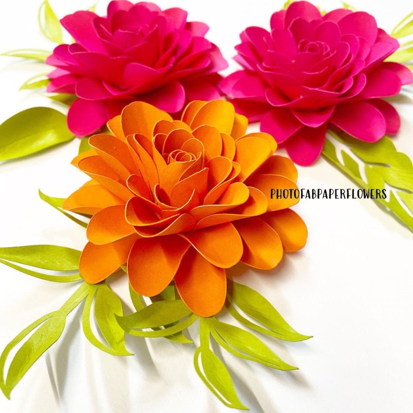 Template 1 Mini Paper Flower Digital File PDF/PNG/SVG - Etsy
