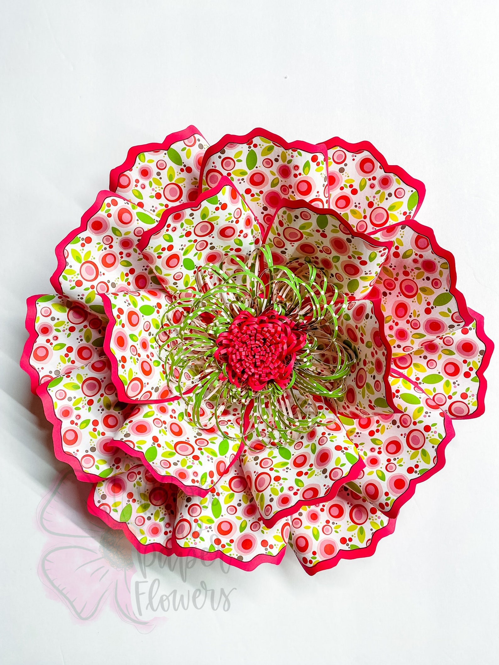 Large Cosmos Paper Flower Template Digital File | SVG/PNG/PDF | Paper ...