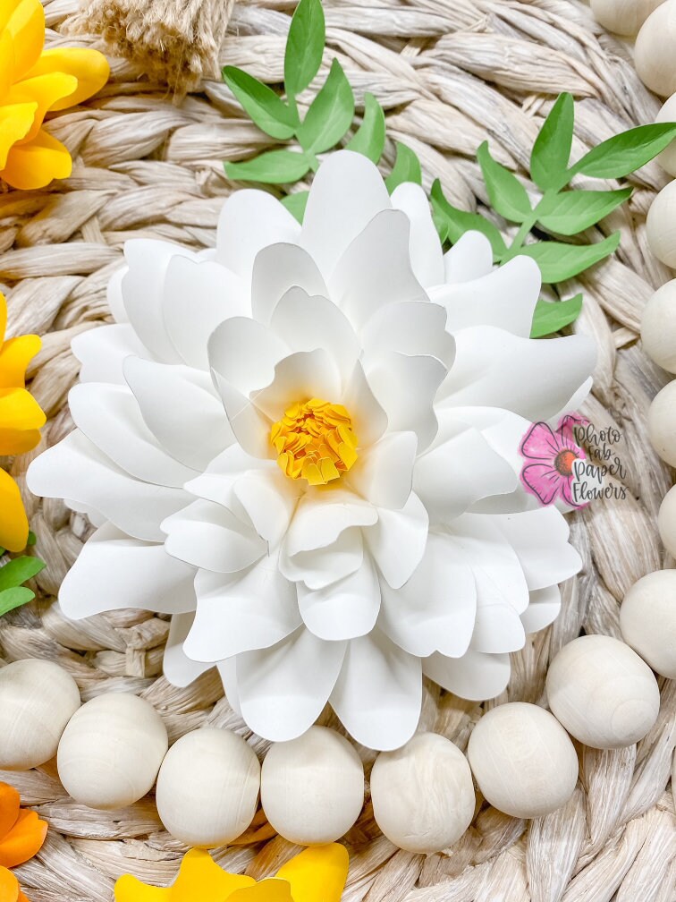 Template 7 Mini Paper Flower Digital File PNG SVG DXF | Etsy