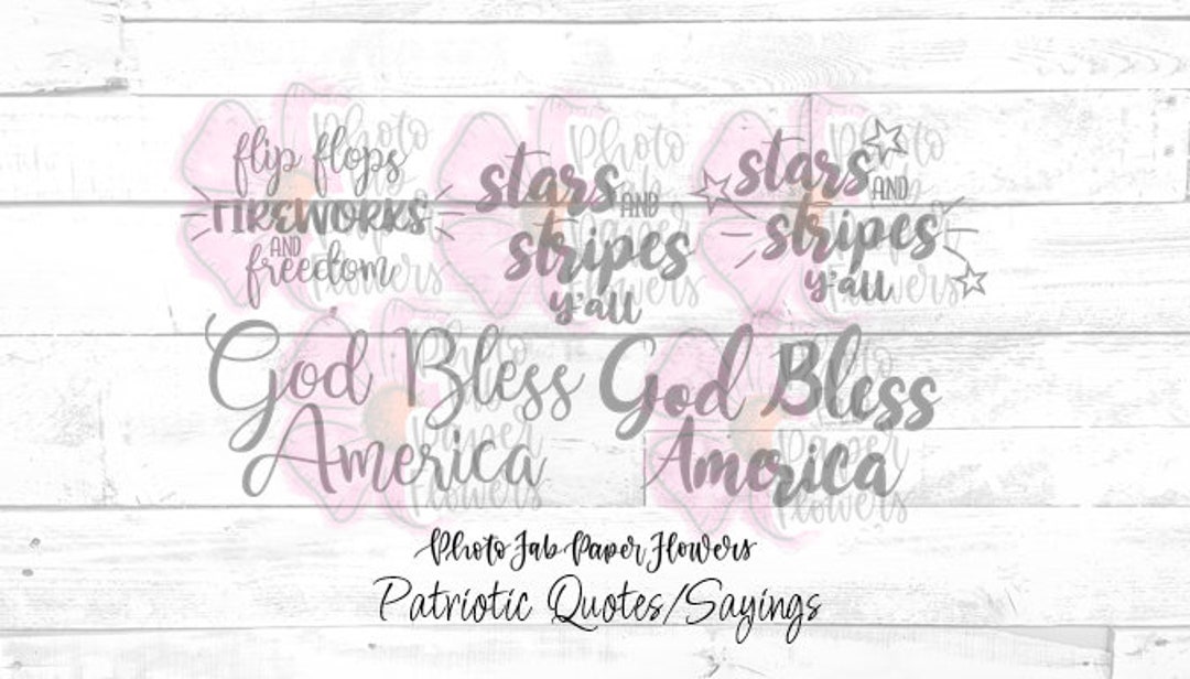5 Patriotic Quote Sayings Digital Files | SVG | PNG | Tshirt Designs ...